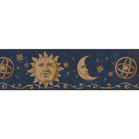 Norwall Group | Wall Decor | Sun Moon Stars Celestial Wallpaper Border ...